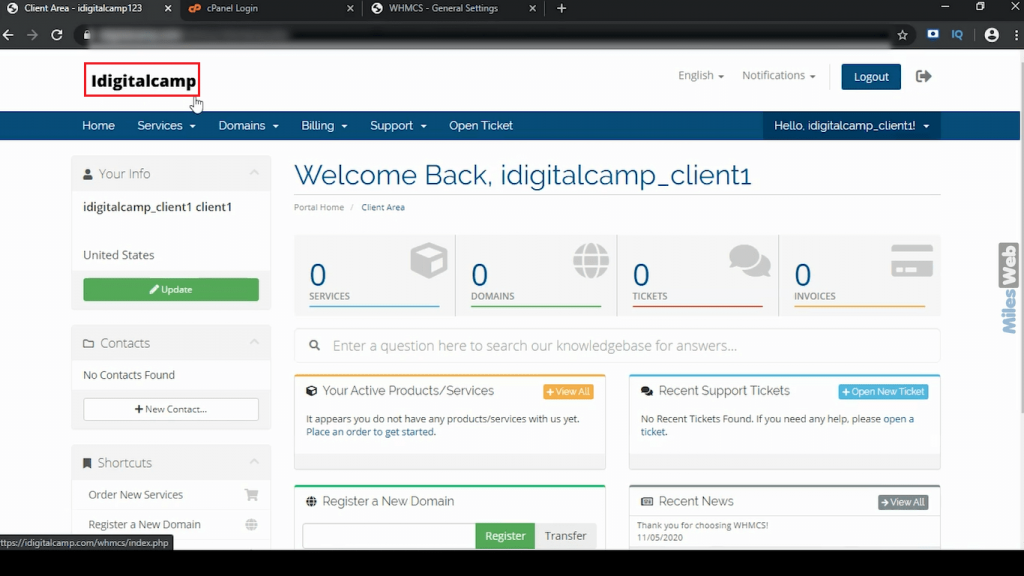 How To Replace WHMCS Logo With Your Own Company Logo?