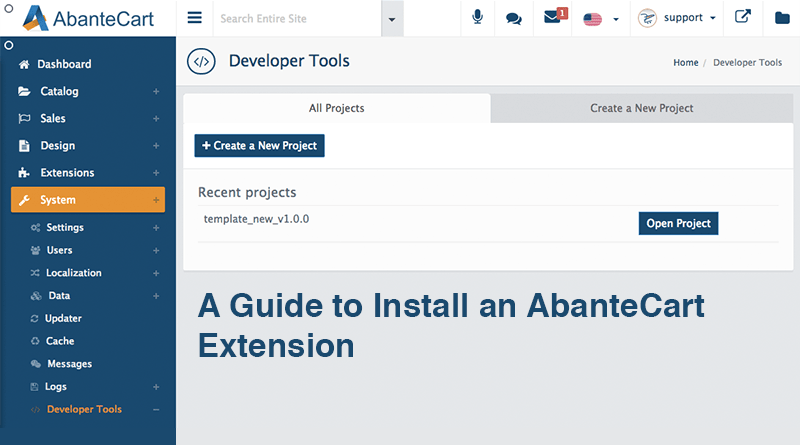 A Guide to Install an AbanteCart Extension - Web Hosting FAQs by MilesWeb